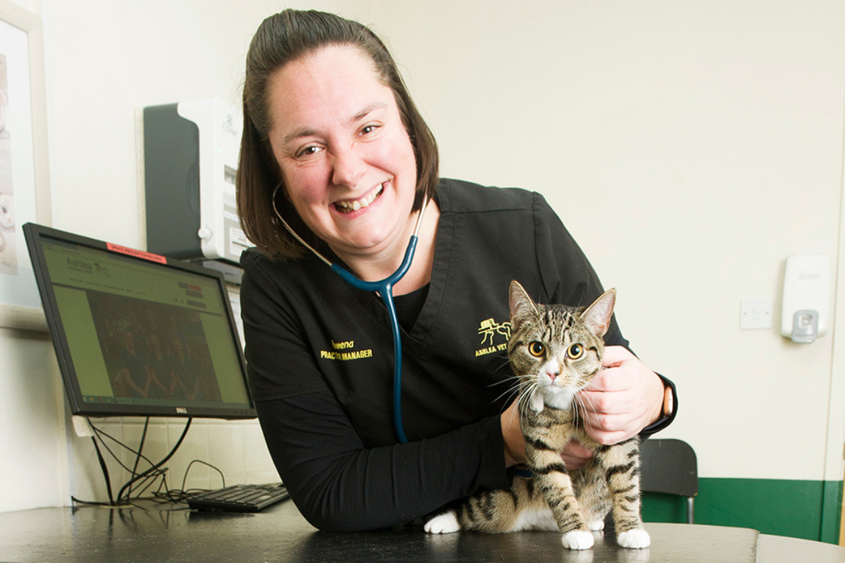 Rowena toasts 21st anniversary with diploma | VetPartners UK